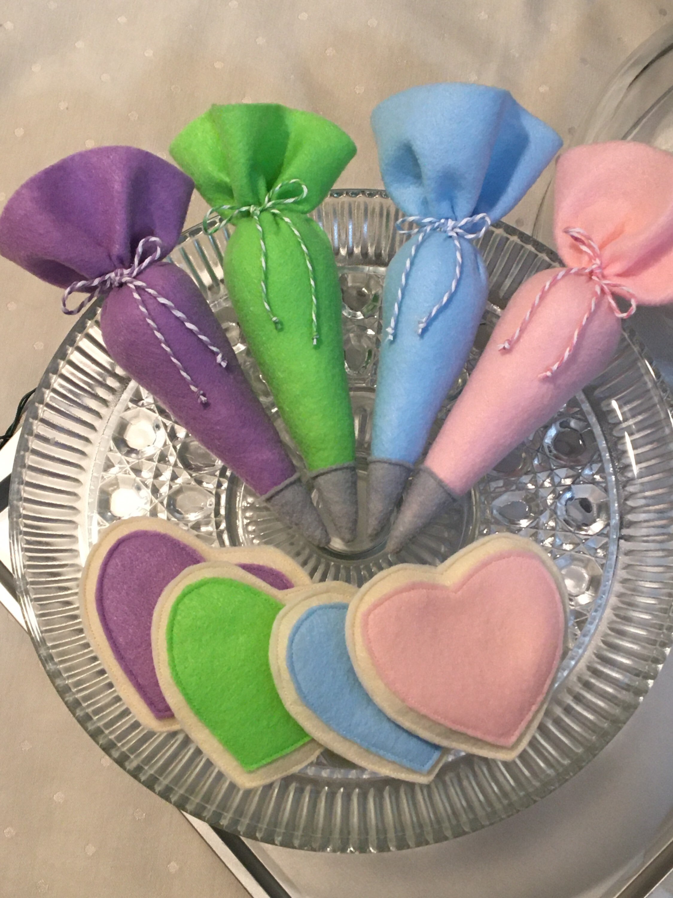 Felt Frosting Piping Bags With Matching Cookies A Special | Etsy