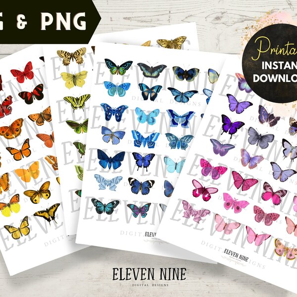 Butterfly Ephemera - Etsy