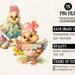 Easter Chick Clipart, Easter PNG, Spring Easter Basket PNG, Cute Baby ...