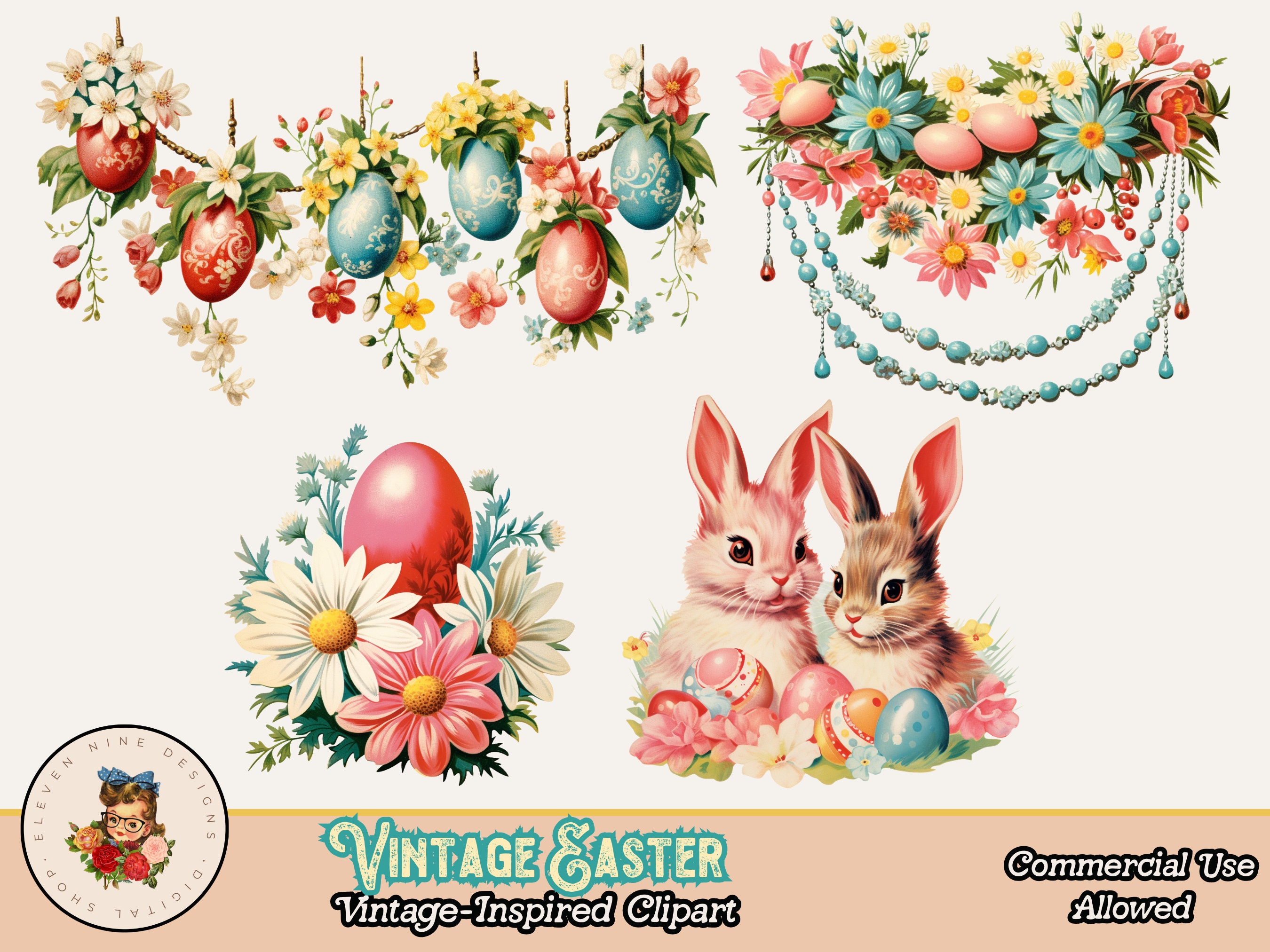 Easter Bunny PNG, Easter Clipart, Easter Digital Download, Spring PNG ...