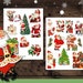 Christmas Digital Collage Sheets, Printable Vintage Christmas Santa ...