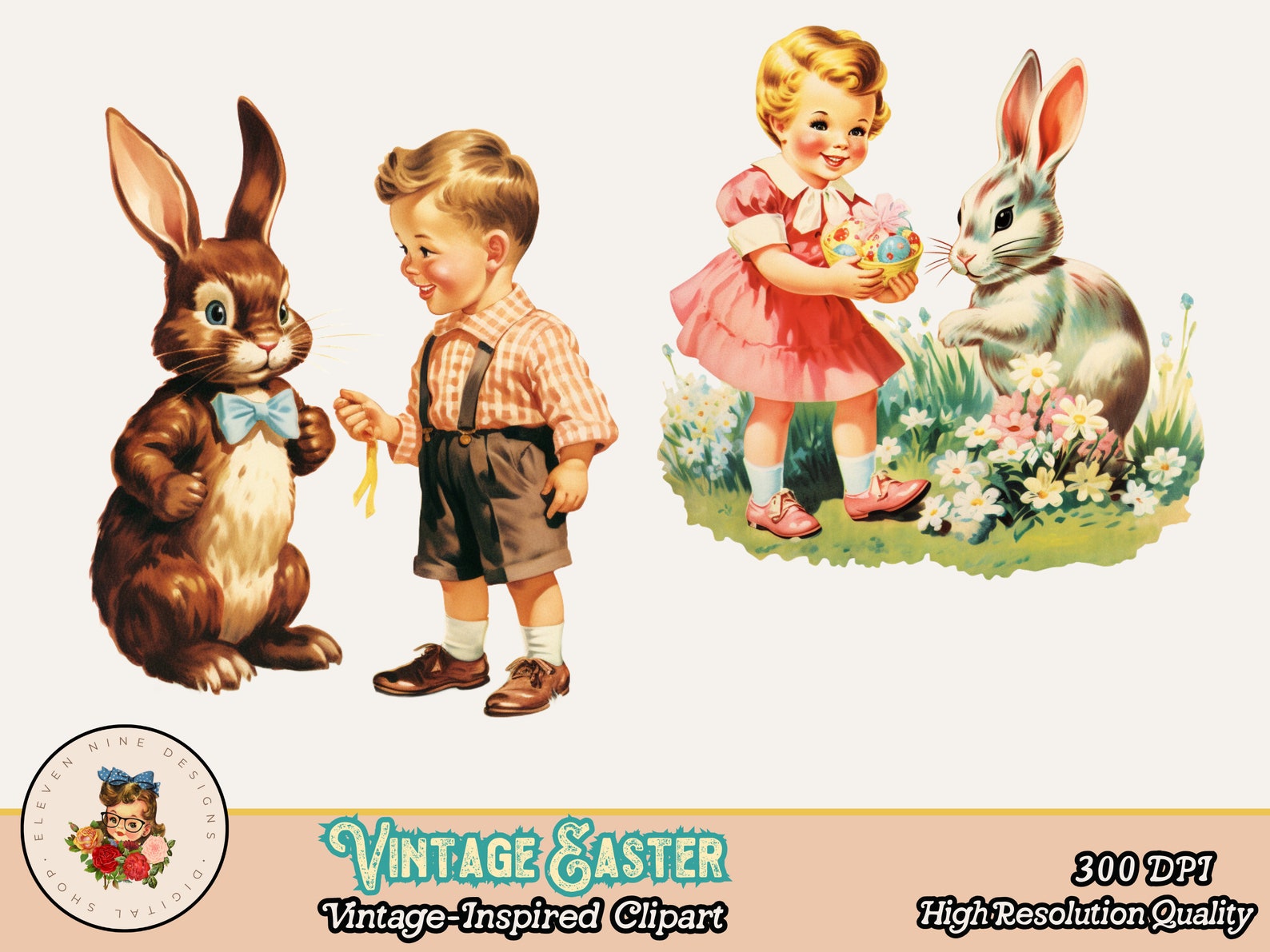 Easter Bunny PNG, Easter Clipart, Easter Digital Download, Spring PNG ...