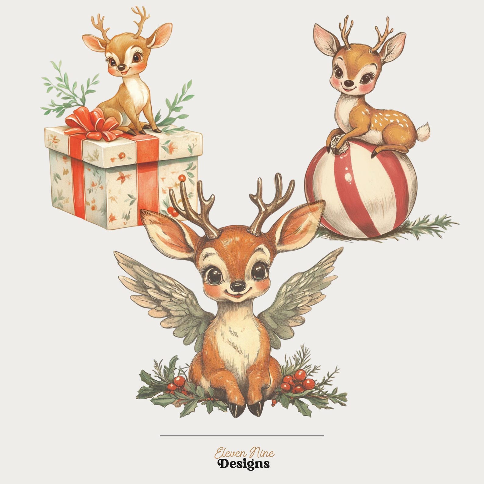 Reindeer Clipart, Christmas Reindeer PNG, Christmas Clip Art, Winter ...