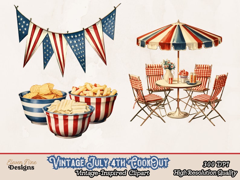 July 4th Clipart PNG, Fourth of July BBQ Cook Out Grill Clipart, Summer ...