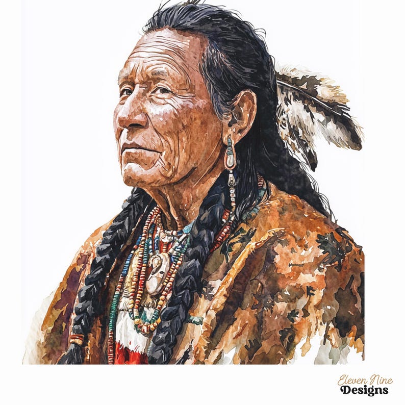 Native American Indian Clipart JPG, Wampanoag Tribe Printable ...