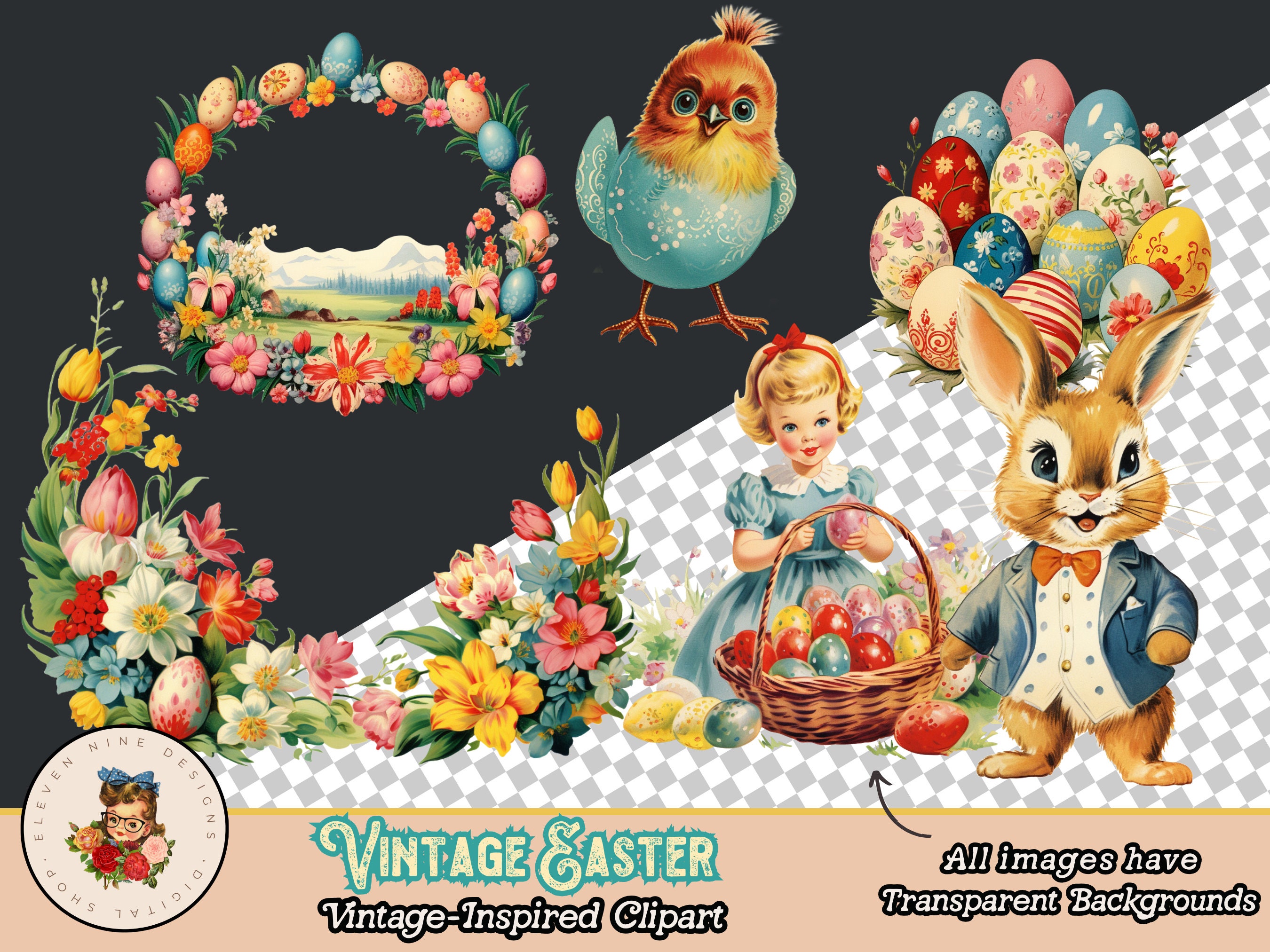 Easter Bunny PNG, Easter Clipart, Easter Digital Download, Spring PNG ...