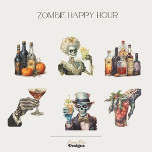 Halloween Zombie Clipart, Zombies PNG, Horror PNG Clipart, Drinks ...