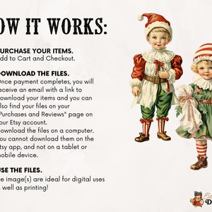 Christmas Elf Clipart PNG, Vintage Victorian Christmas Clipart, Elves ...