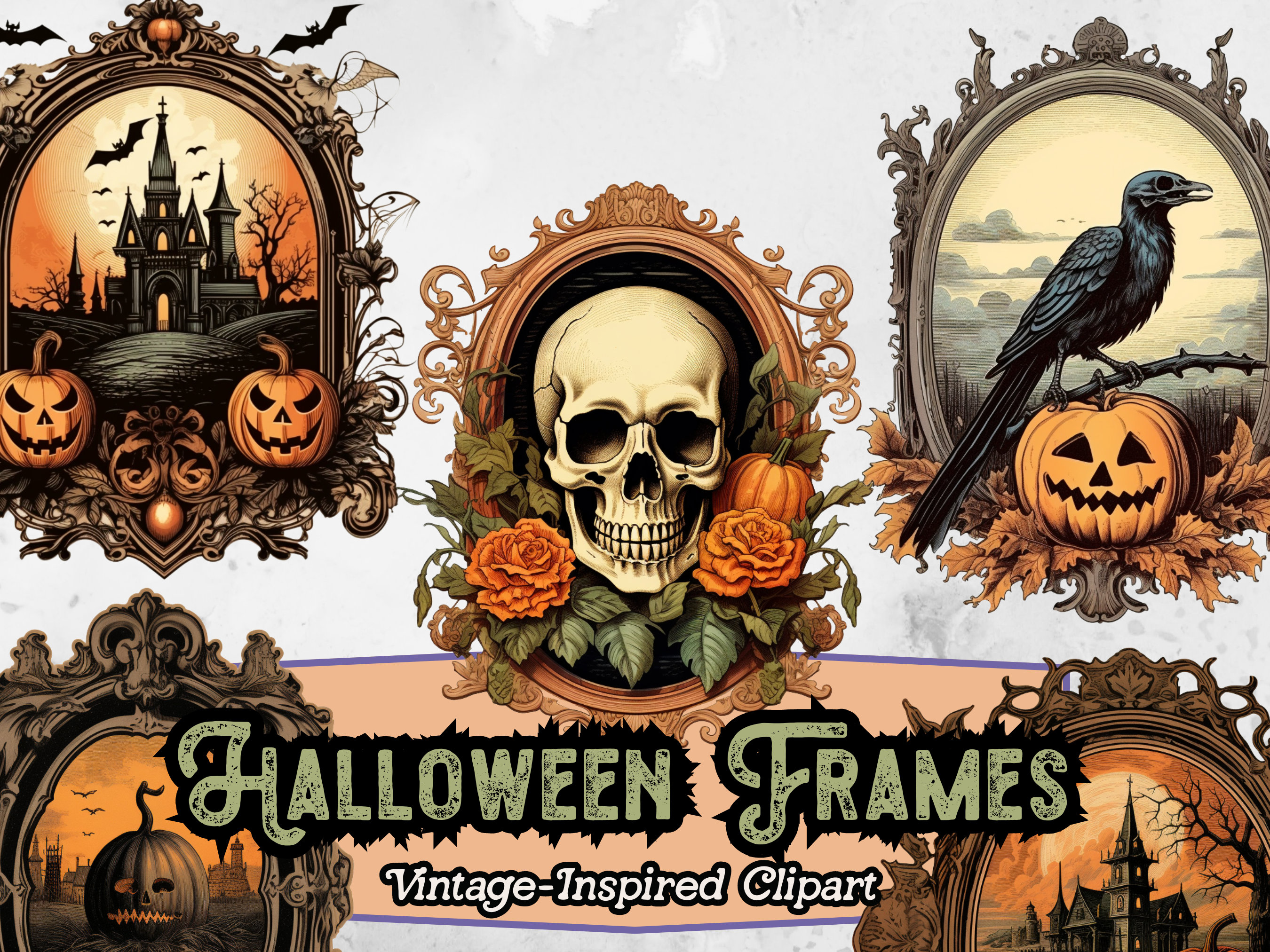 Victorian Halloween Frame