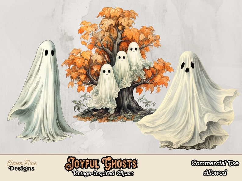 Ghost Clipart PNG Commercial Use, Cute Halloween Ghost Clipart ...