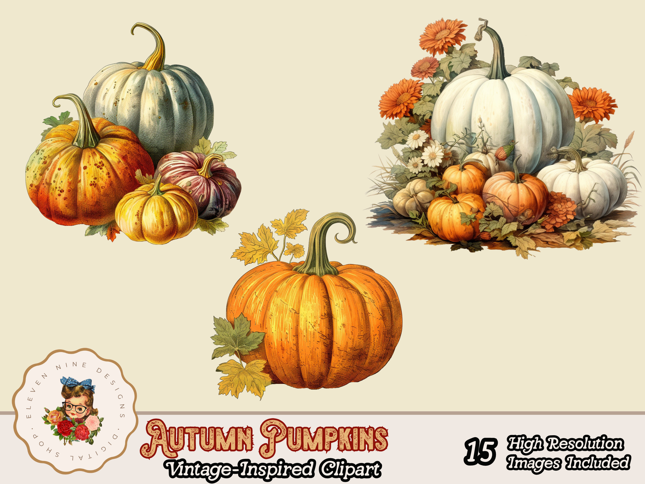 Pumpkin Clipart Commercial Use, Halloween Pumpkin PNG, Autumn Clipart ...