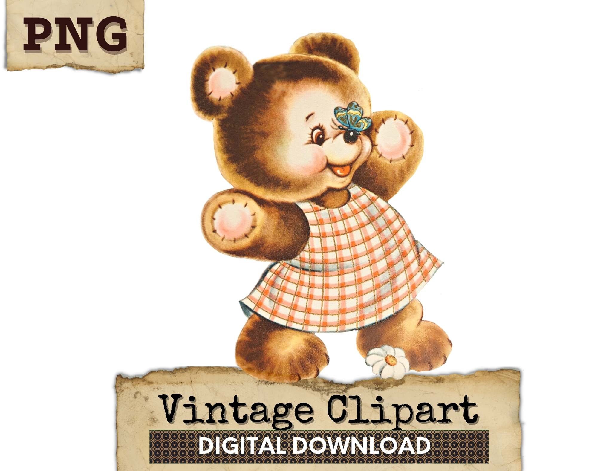Antique Teddy Bear Clip Art