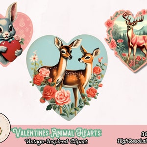 Valentine Hearts Clipart, Animal Valentines, Safari Jungle Animal PNG ...