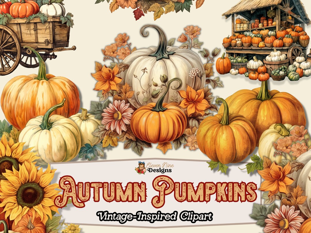 Pumpkin Clipart Commercial Use, Halloween Pumpkin PNG, Autumn Clipart ...
