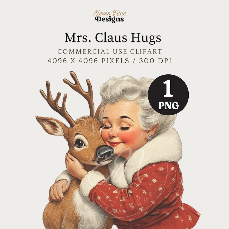 Mrs Claus Clip Art - Etsy