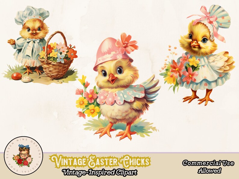 Easter Chick Clipart, Easter PNG, Spring Easter Basket PNG, Cute Baby ...