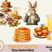 Easter Bunny Clipart, Easter Brunch Clipart, Breakfast Clipart, Easter ...