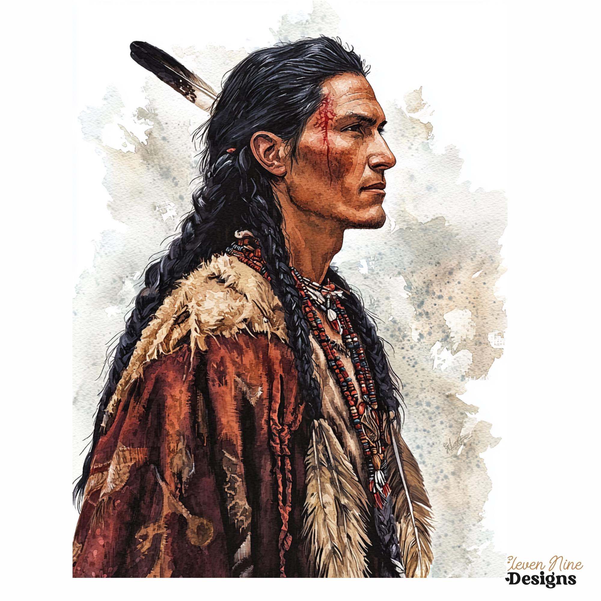 Native American Indian Clipart JPG, Wampanoag Tribe Printable ...