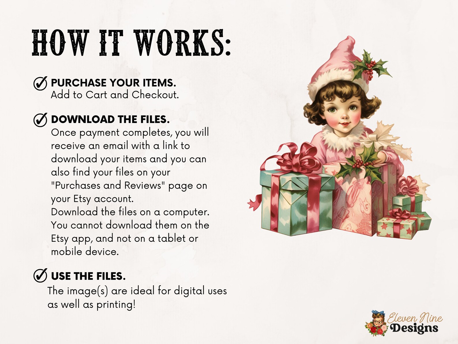 Pink Christmas Elf Clipart, Vintage Pink Christmas PNG, Pink Elves ...
