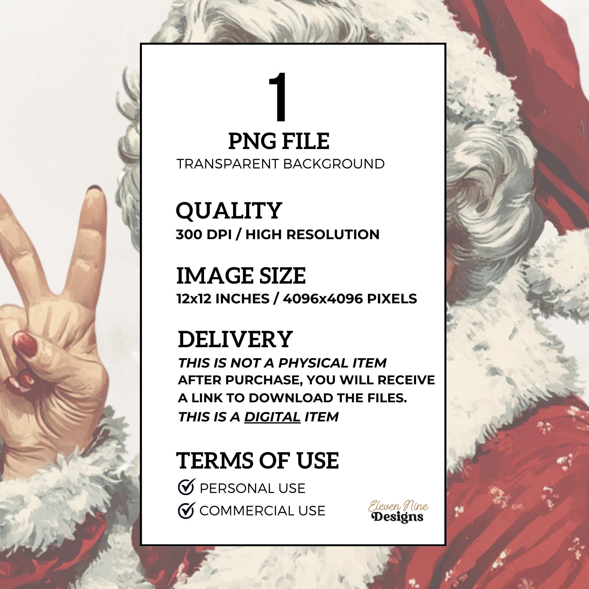 Mrs Claus Clipart, Funny Mrs Claus Clipart, Vintage Christmas PNG ...