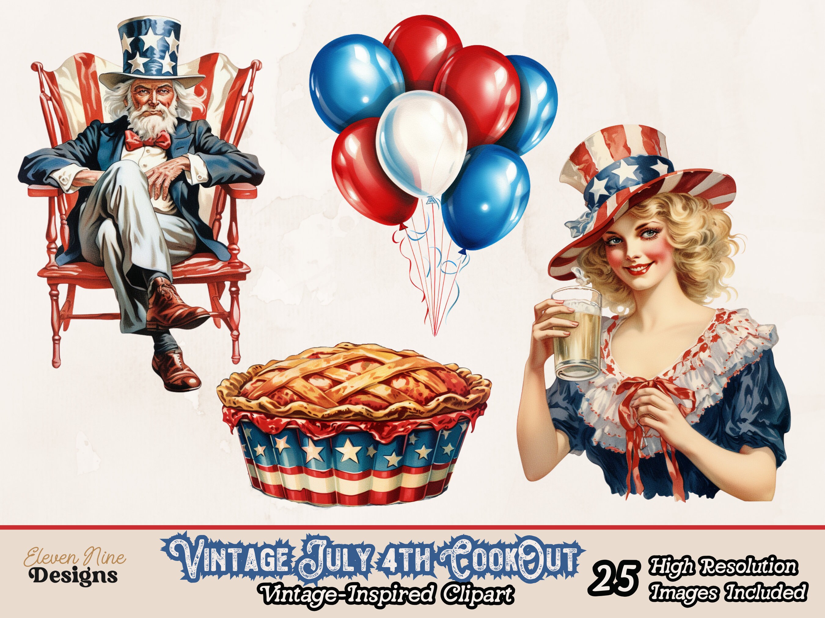 July 4th Clipart PNG, Fourth of July BBQ Cook Out Grill Clipart, Summer ...