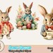 Easter Bunny PNG, Cute Easter Clipart, Easter Digital Download, Spring ...
