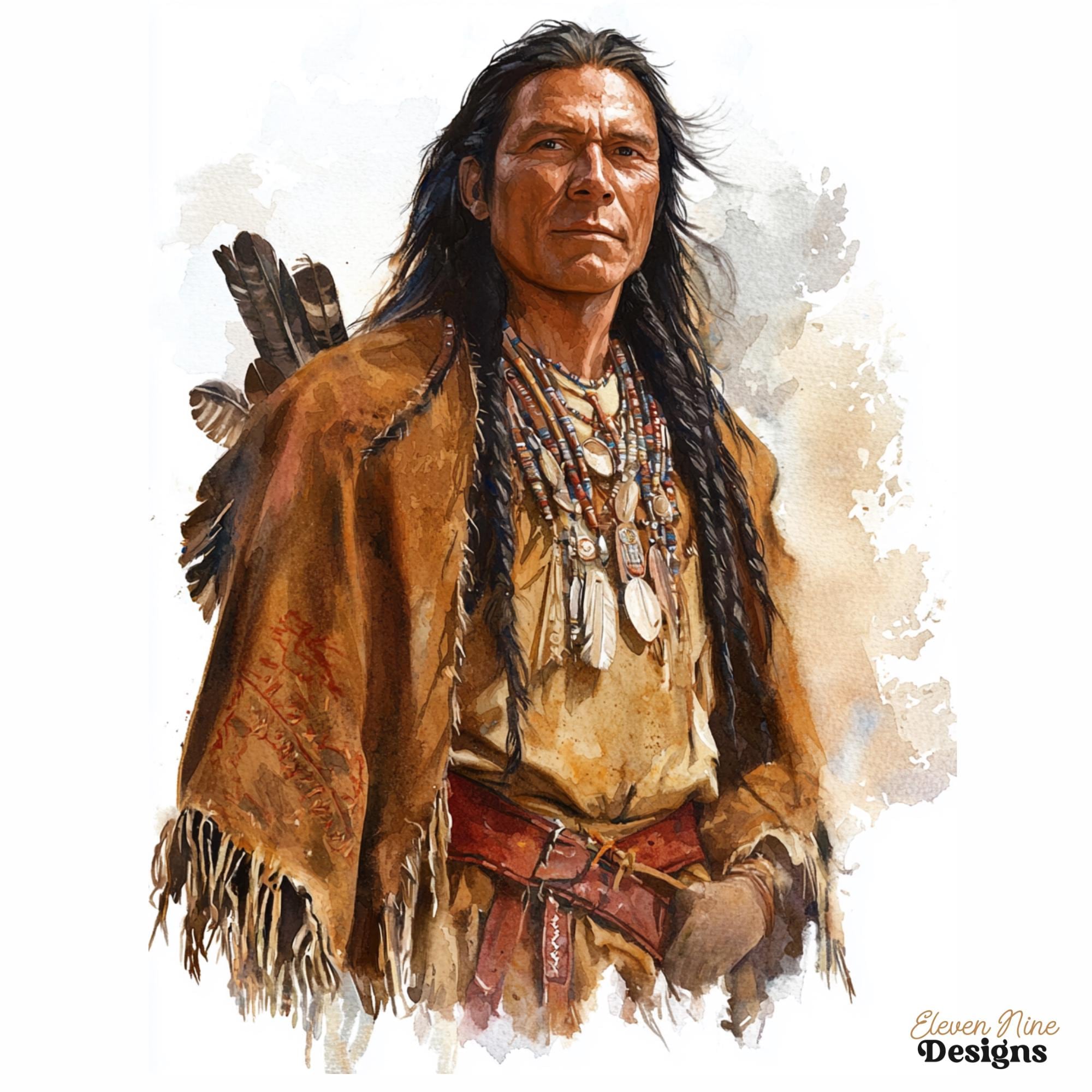 Native American Indian Clipart JPG, Wampanoag Tribe Printable ...