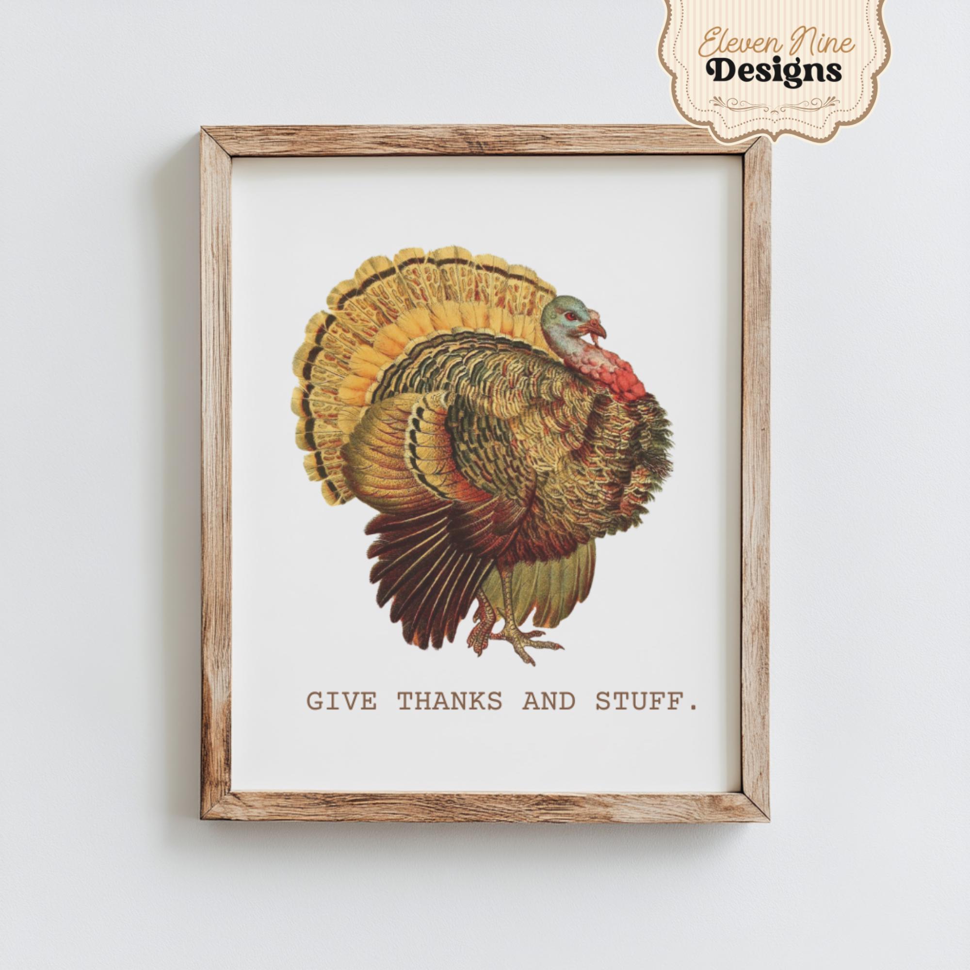 Vintage Victorian Turkey Illustration: Thanksgiving Clipart (PNG ...