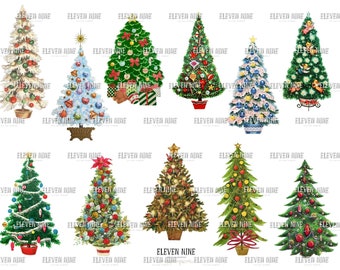 Christmas Tree Digital Download Christmas Digital Collage - Etsy