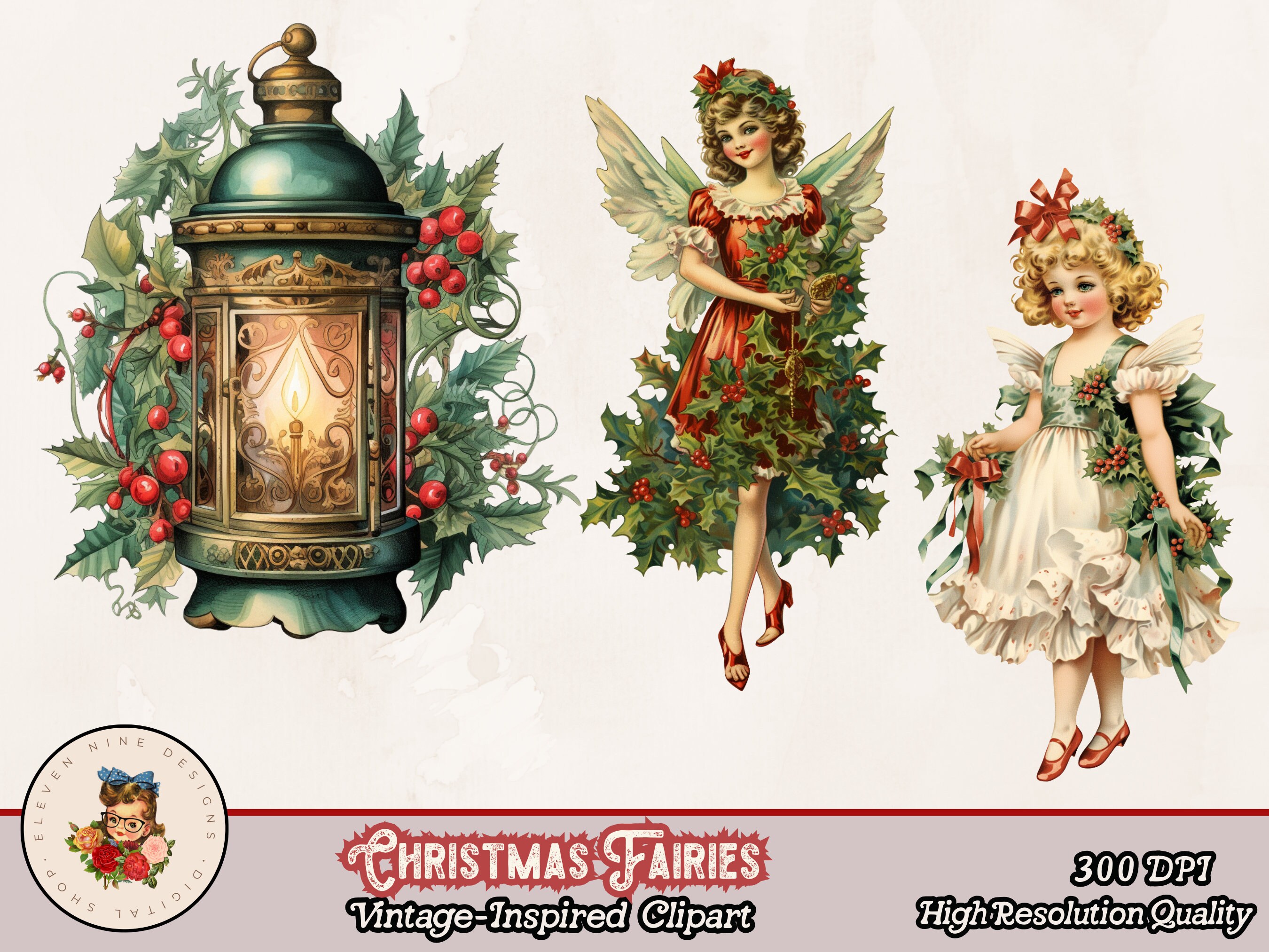 Christmas Fairy Clipart, Commercial Use, Fairy PNG Clipart, Christmas ...