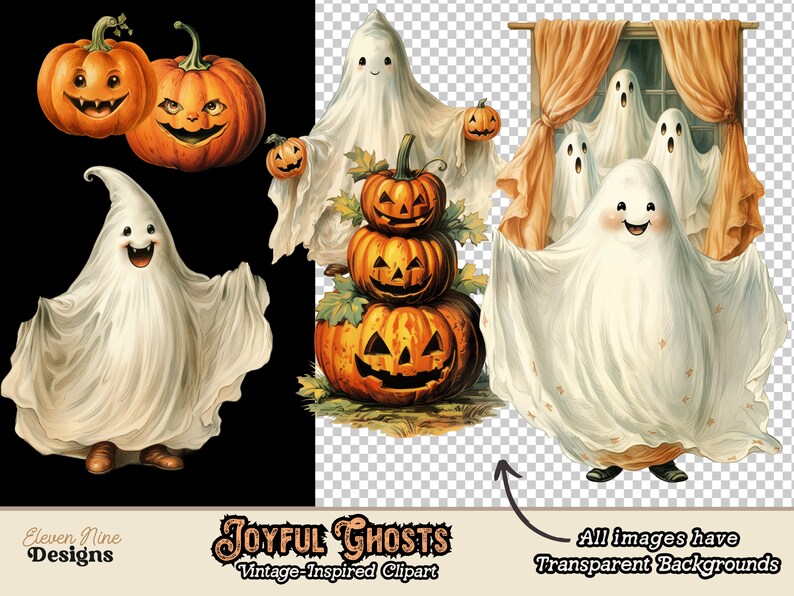 Ghost Clipart PNG Commercial Use, Cute Halloween Ghost Clipart ...
