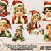 Christmas Elf Clipart PNG, Vintage Christmas Clipart, Elf Design, Elves ...