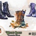 Halloween Witch Boots Clipart, Witch Boots PNG, Watercolor Gothic Witch ...