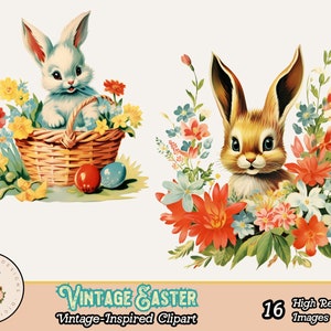 Easter Bunny PNG, Easter Clipart, Easter Digital Download, Spring PNG ...