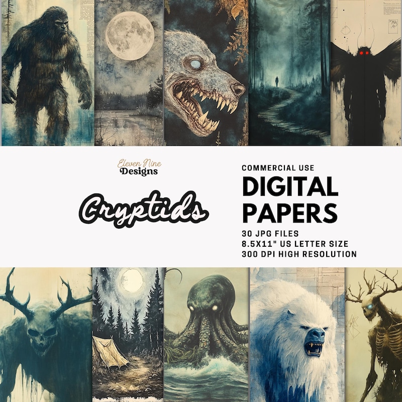 Cryptid Digital Journals - Etsy