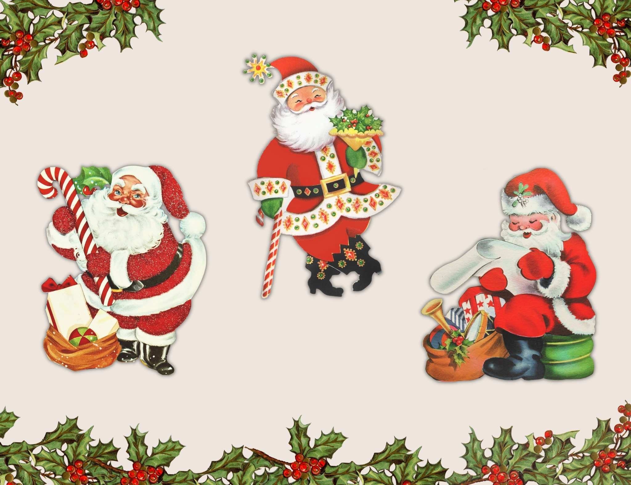 Santa PNG Santa Clipart Christmas Clipart Santa Digital - Etsy