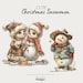 Cute Snowmen Clipart Set, Winter Clip Art Bundle, Digital Snowmen ...