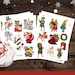 Christmas Digital Collage Sheets,printable Vintage Christmas Digital ...