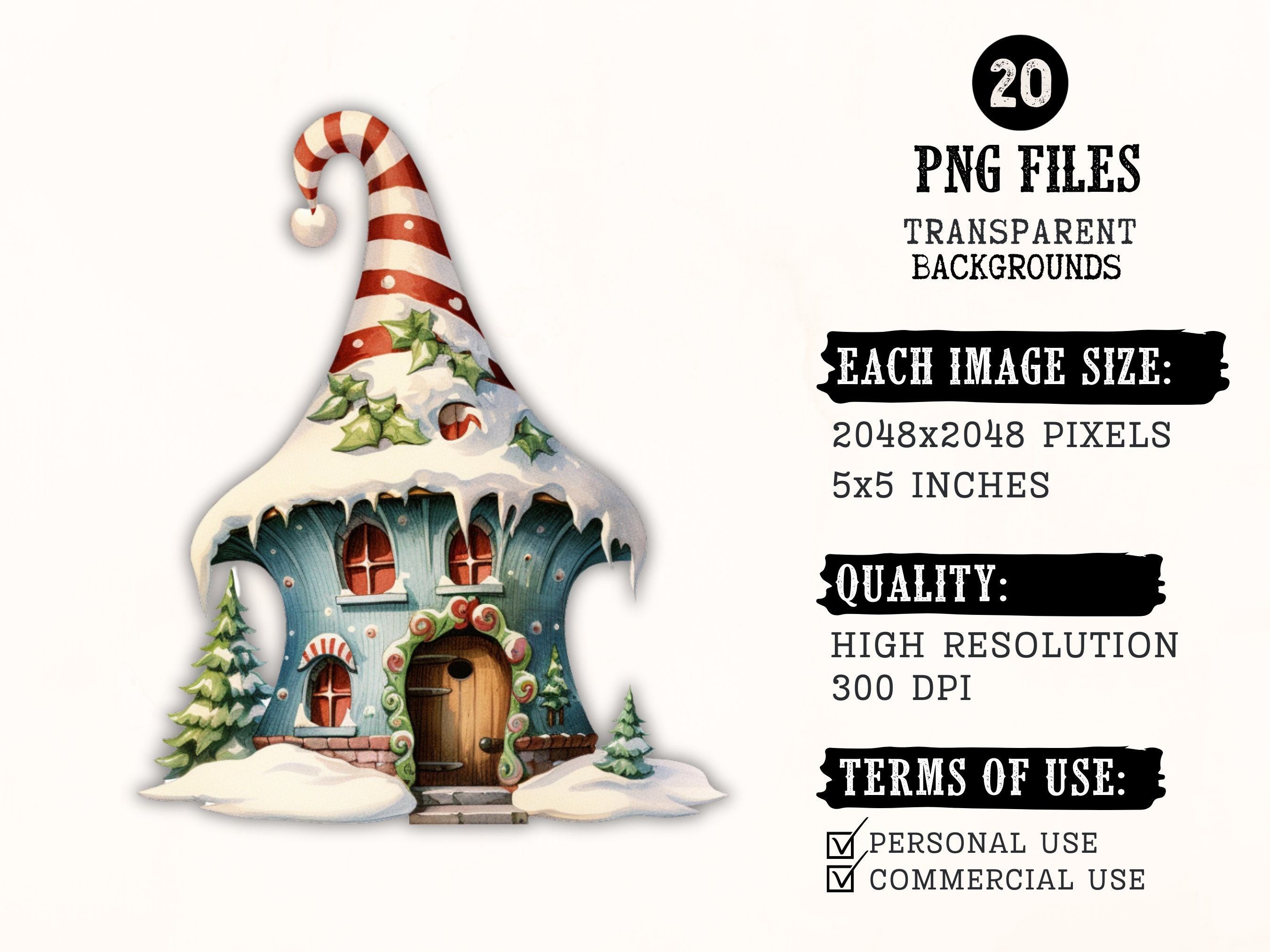 Christmas Elf House Clipart, Elf PNG, North Pole Clipart, Christmas ...