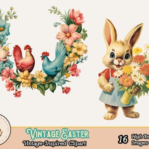 Easter Bunny PNG, Easter Clipart, Easter Digital Download, Spring PNG ...
