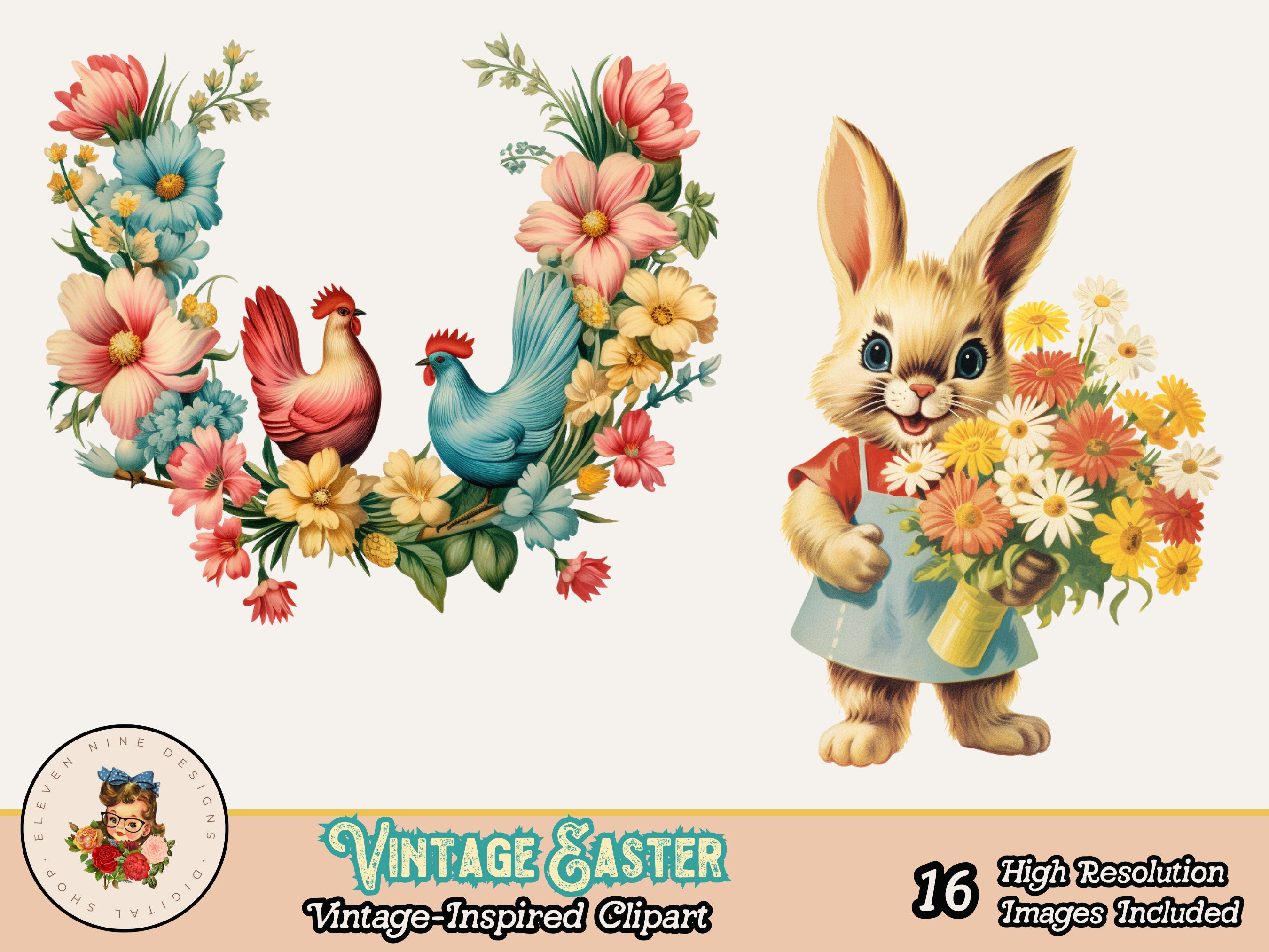 Easter Bunny PNG, Easter Clipart, Easter Digital Download, Spring PNG ...