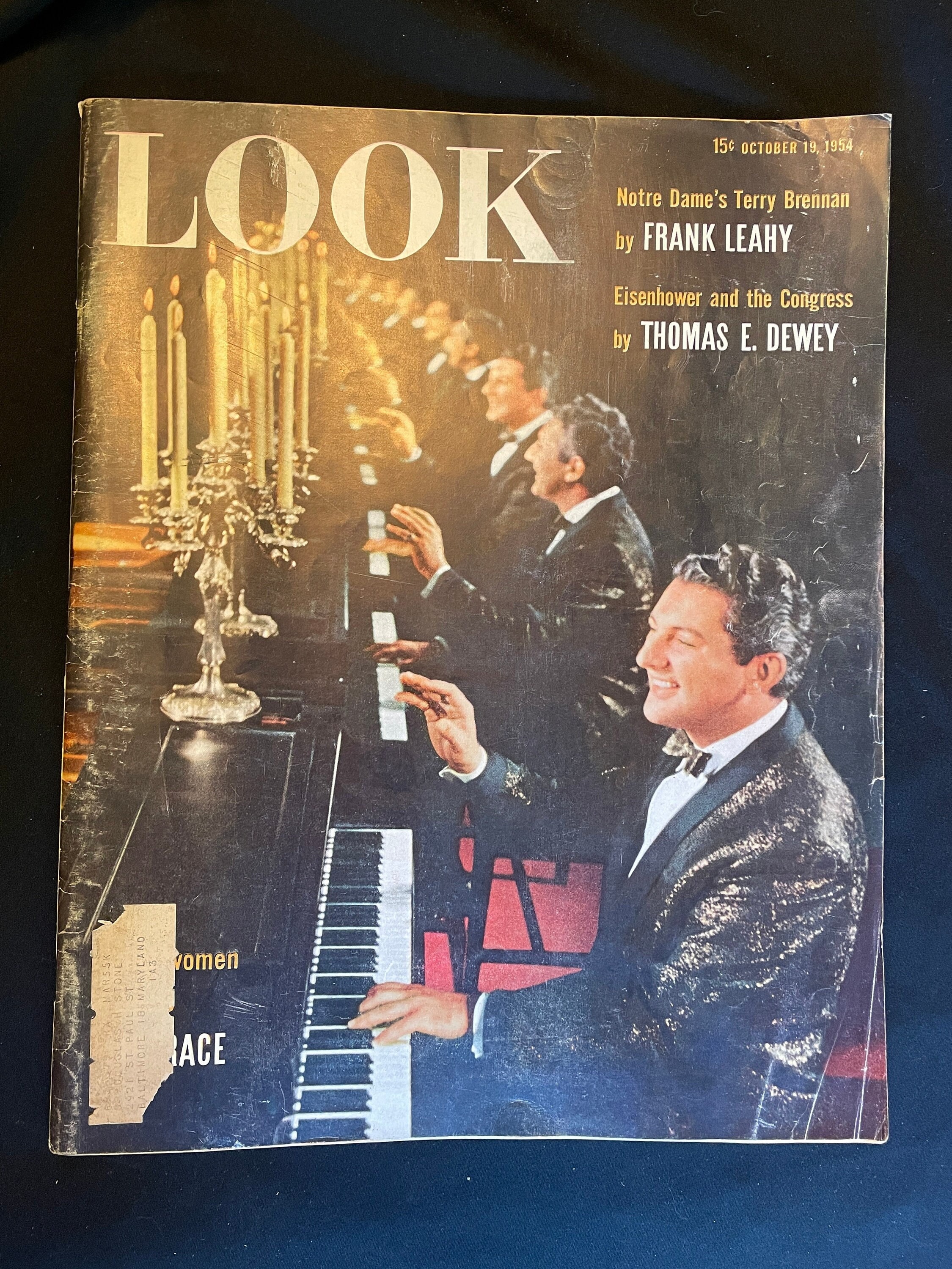 October 1954 LIBERACE LOOK Magazine Cover Advertising Vintage - Etsy