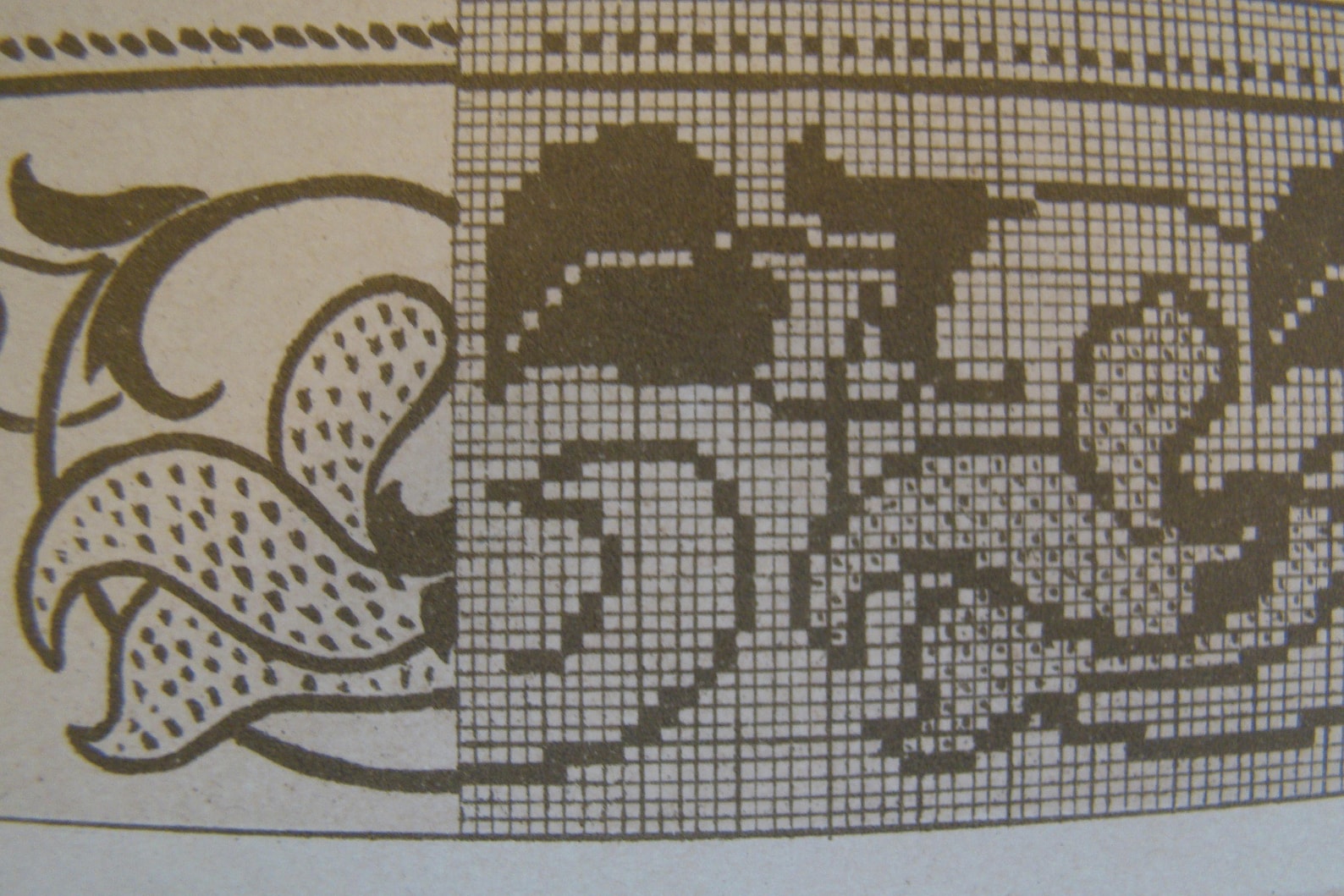 Art Nouveau Embroidery Design Viennese 1901 Print Book Plate Hammel ...