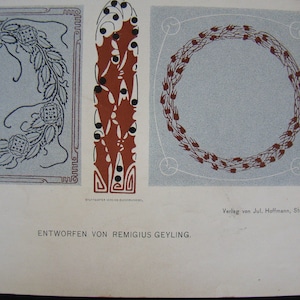 Original 1907 REMEGIUS GEYLING Door Wall Panels German Art - Etsy