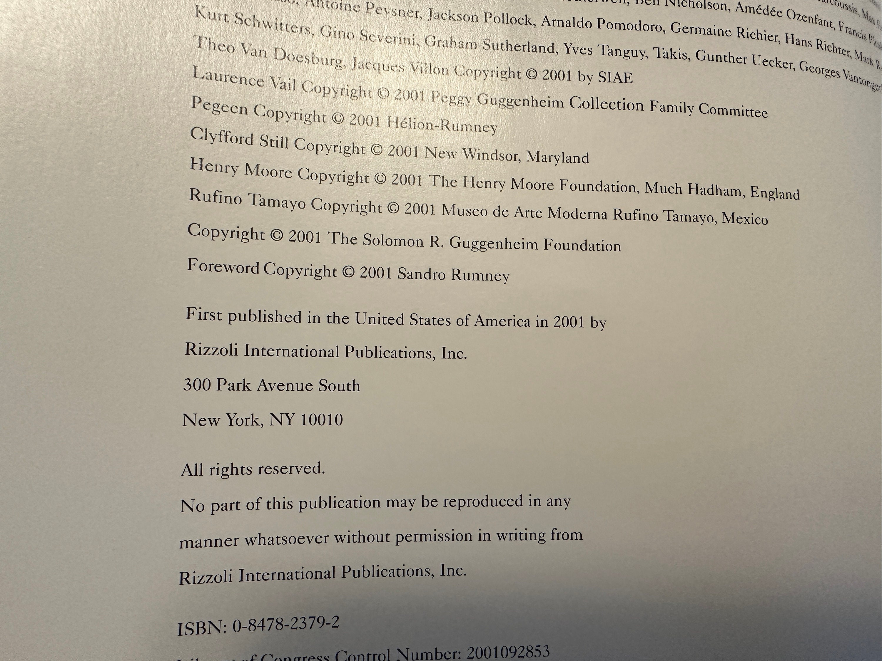 Peggy Guggenheim Collection of Modern Art Nicholas Elena Calas Hardback ...
