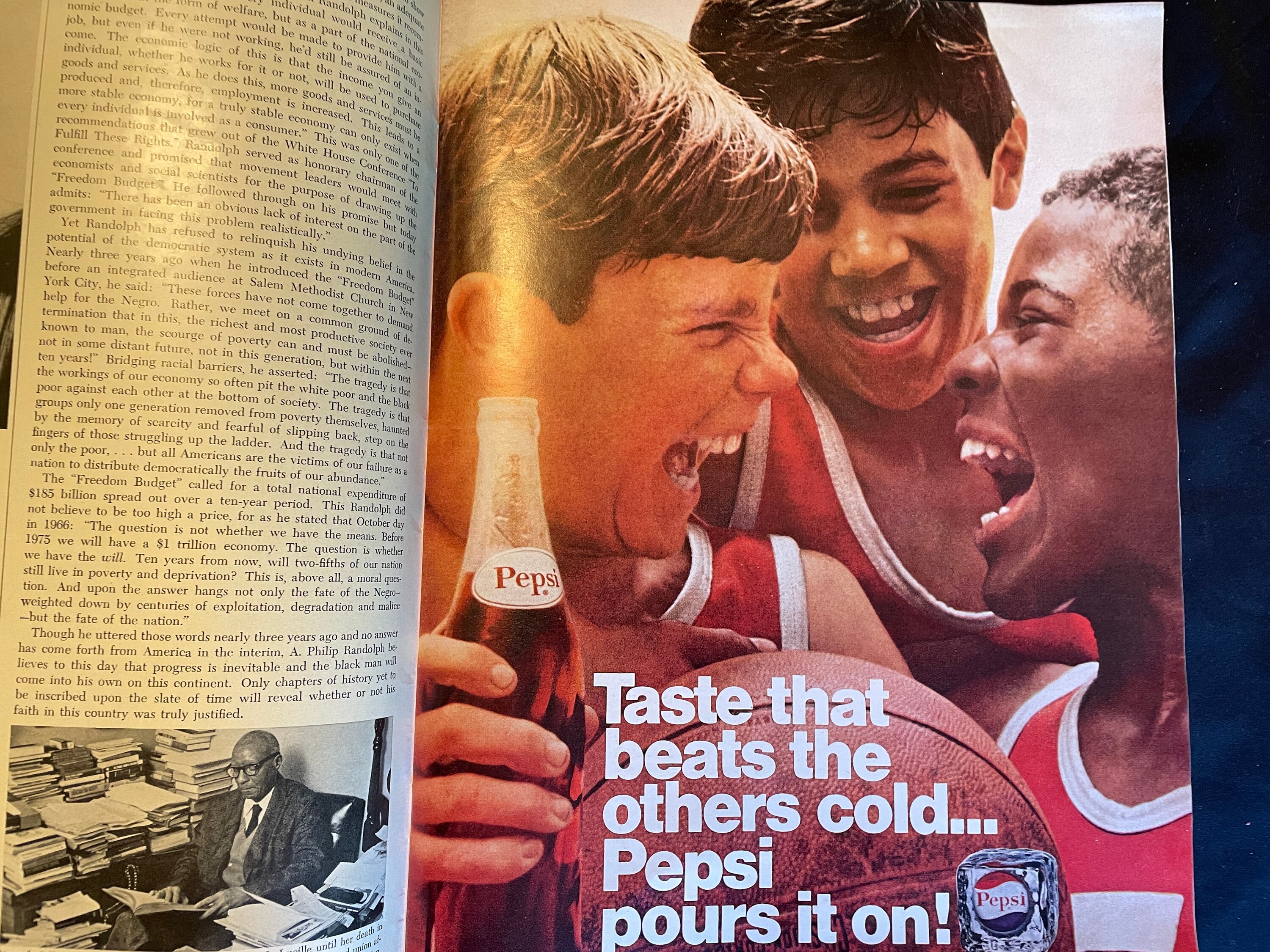 May 1969 EBONY Magazine Julian Bond Cover Philip Randolph Advertising ...