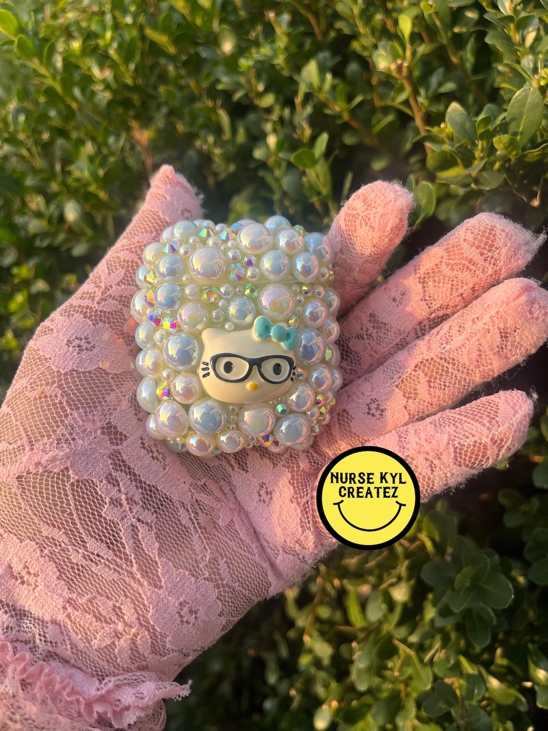 Baby Blue Bedazzled HK AirPod Case - Etsy