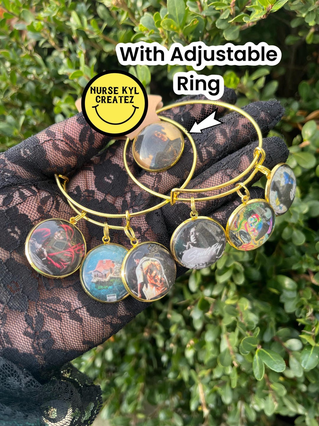 Rod Wave Gold Bangle Bracelets (set of 2) - Etsy