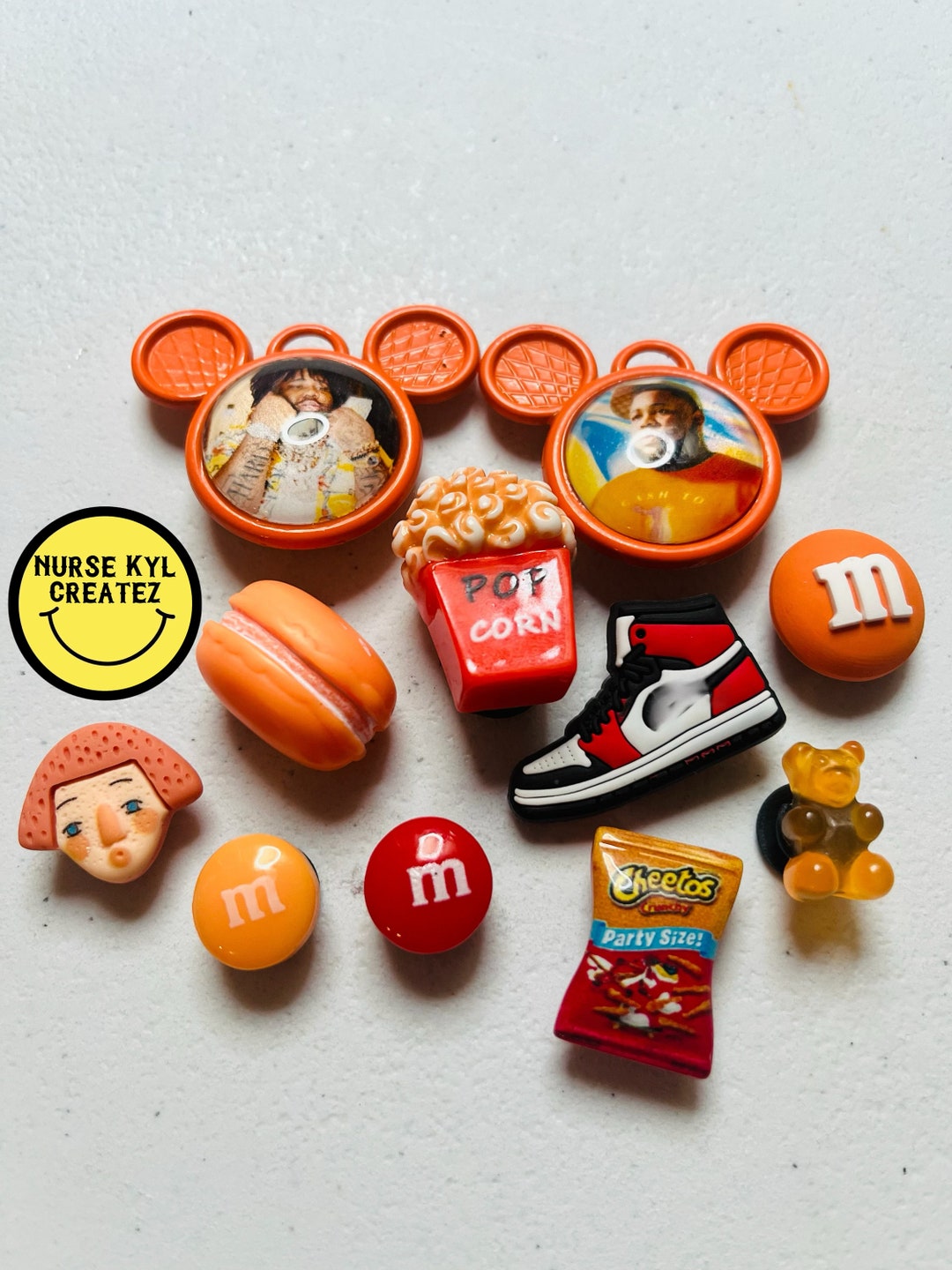 Rod Wave/orange/jibbitz/crocs Charms Pack - Etsy