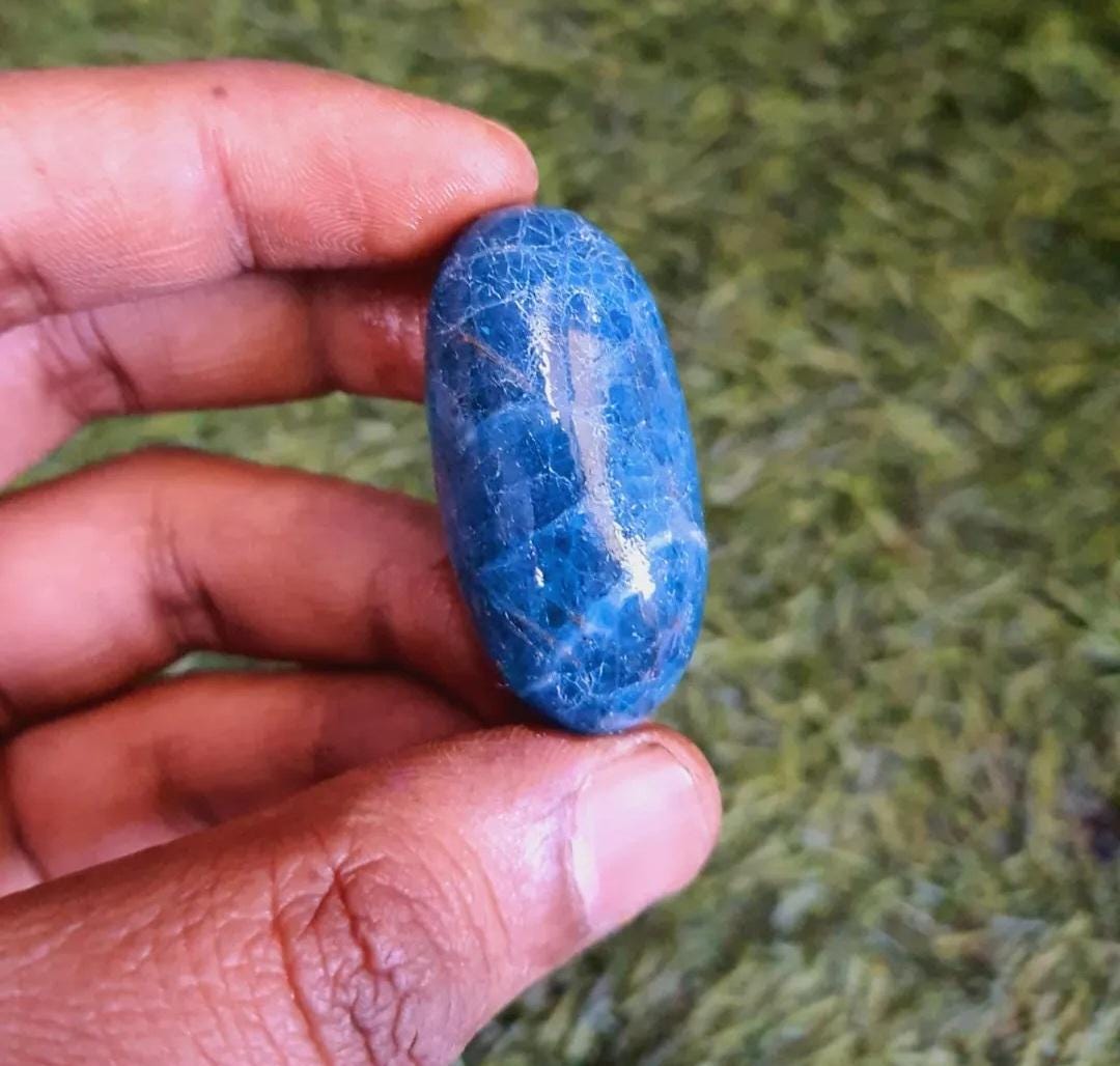Natural Apatite Shiva Lingam Stone Beautiful Quality Blue Apatite Shiva ...